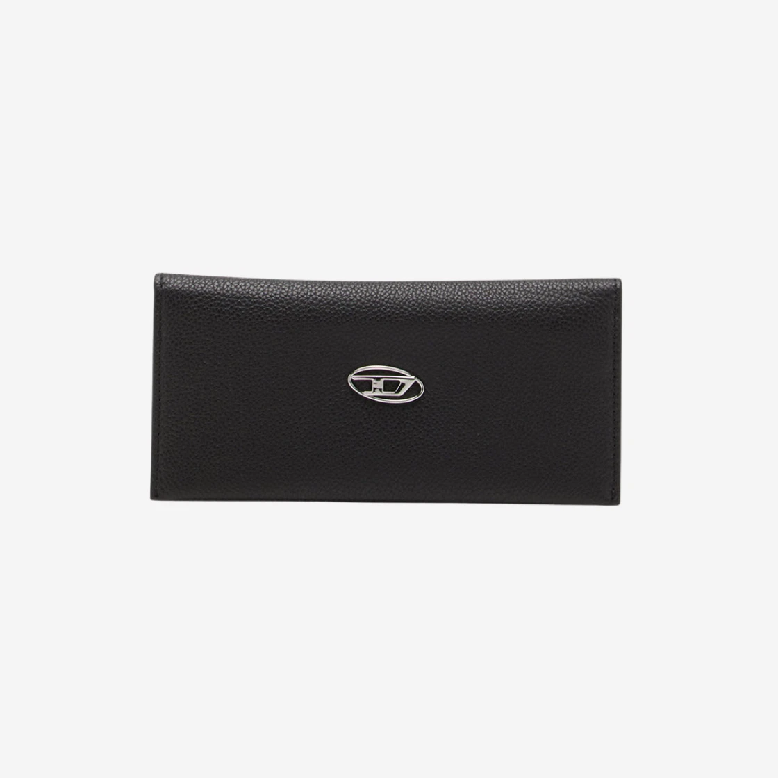 (W) Diesel Continental Wallet in Grainy Leather Black
