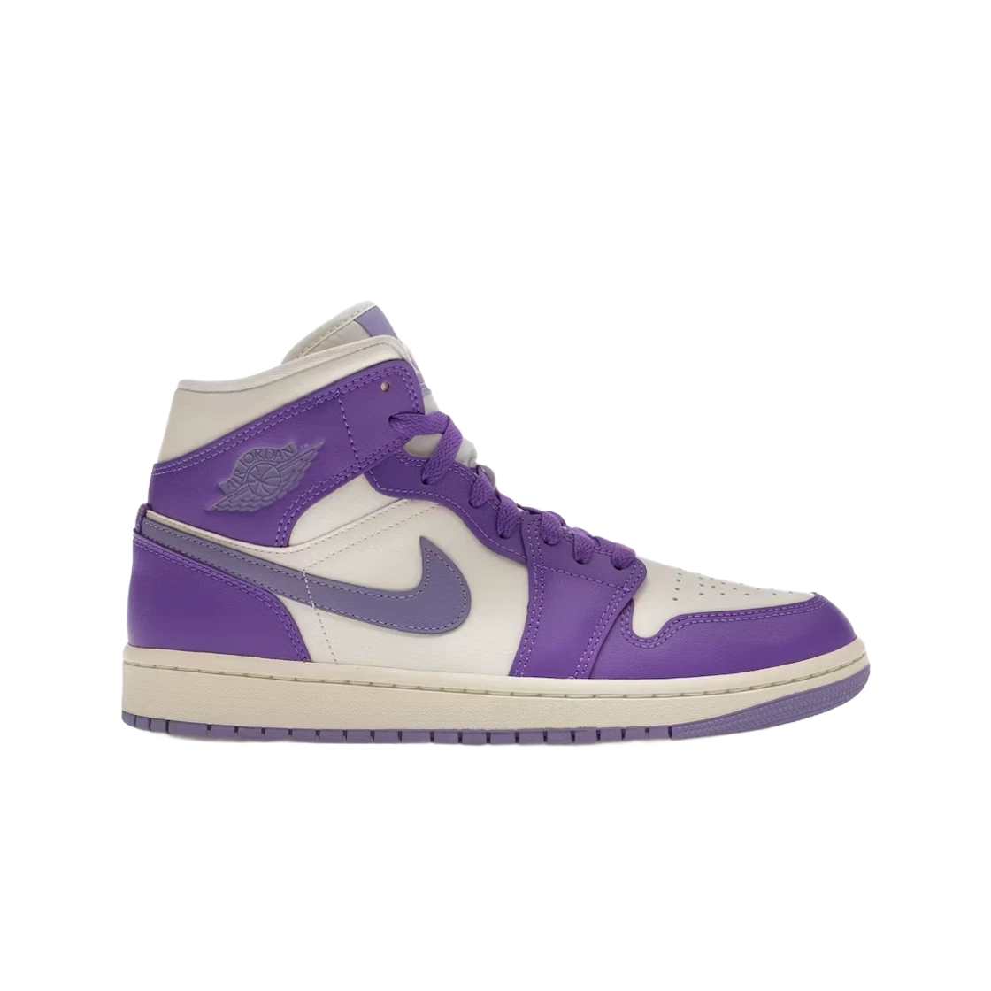 SASOM | shoes (W) Jordan 1 Mid Action Grape Sky J Light Purple Check ...