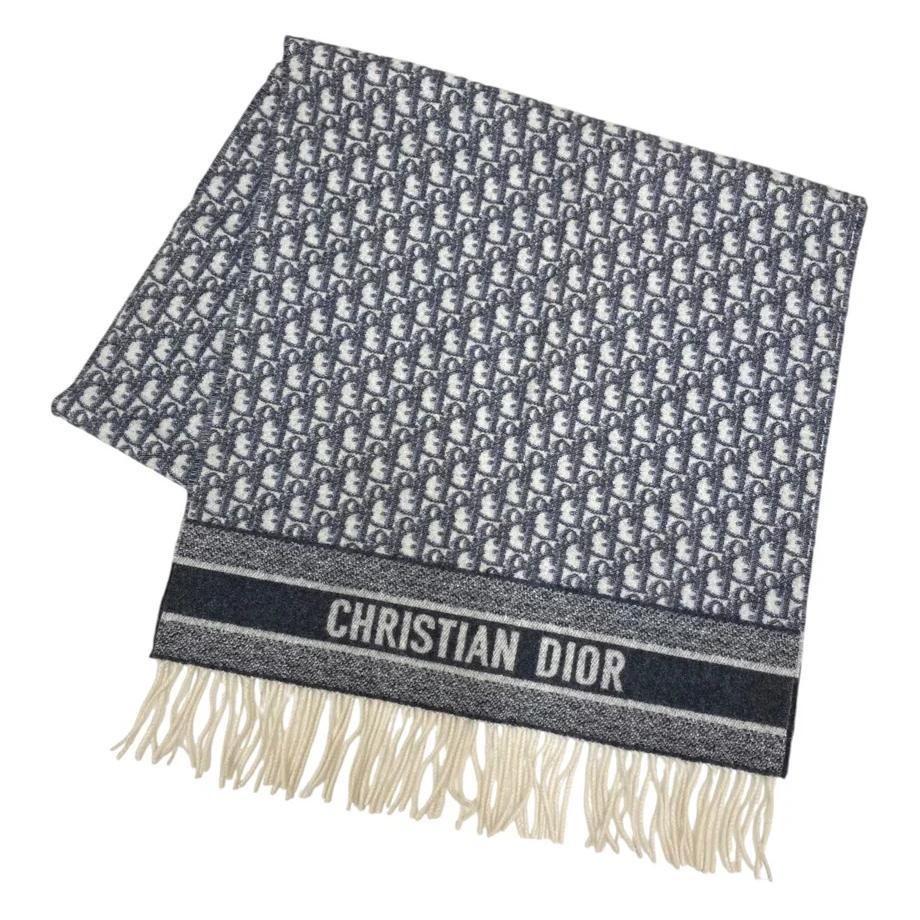 SASOM | เครื่องประดับ Dior Cashmere Knit Scarves Unisex Blue เช็คราคาล่าสุด
