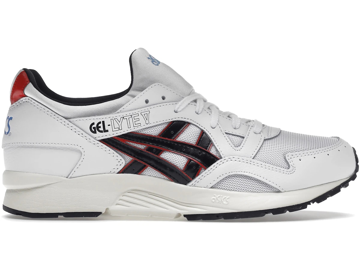 สนีกเกอร์ ASICS Gel-Lyte V White Black Red | ซื้อ-ขายของแท้