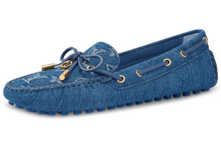 SASOM | shoes Louis Vuitton Gloria Monogram Loafers Women's Marine Blue ...