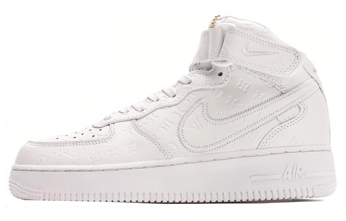 SASOM | รองเท้า Nike X LOUIS VUITTON LV Air Force 1 Mid 'White' เช็ค ...