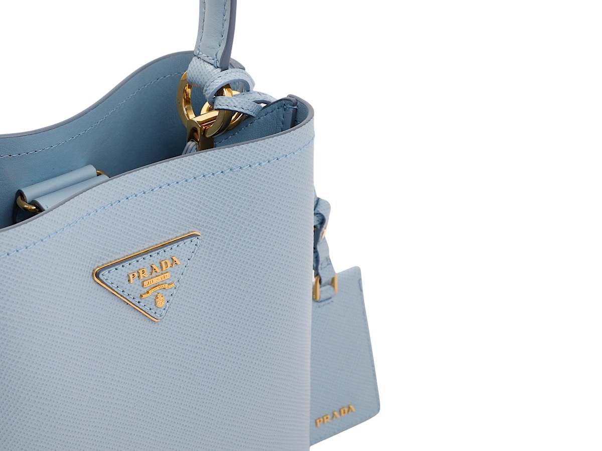 SASOM | bags Prada Prada Panier Bagblue Leather 100saffiano Calf ...