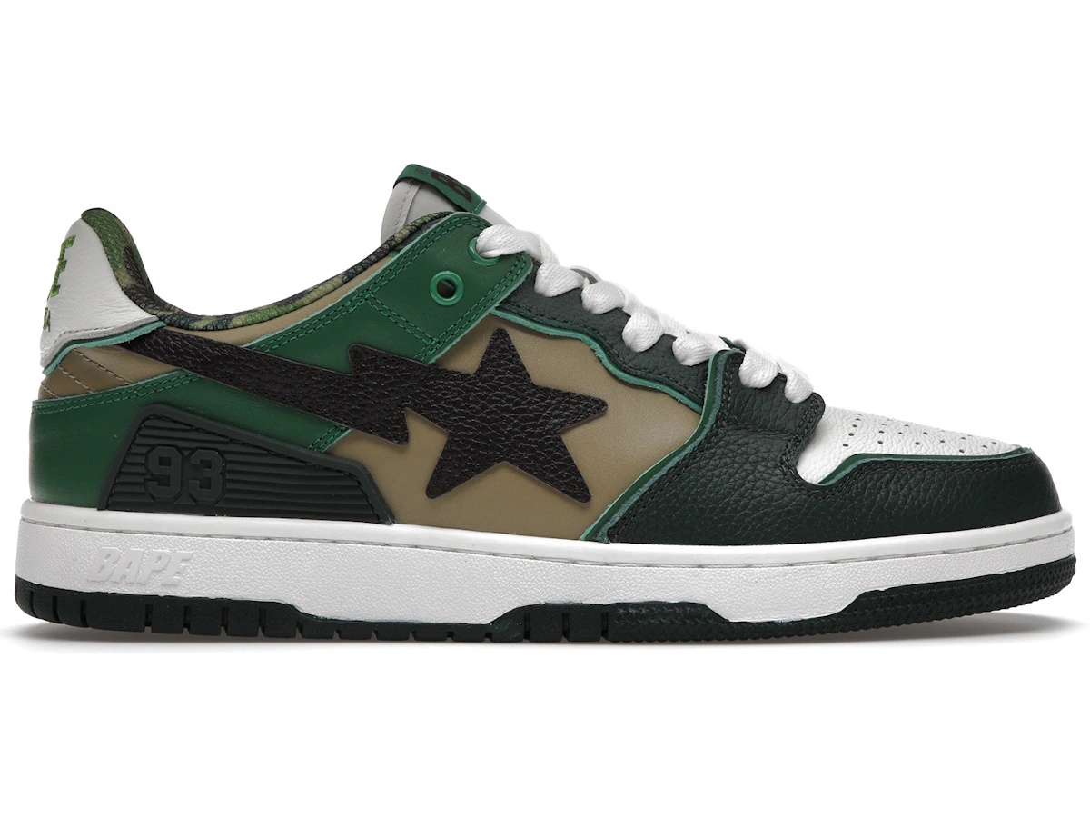 A Bathing Ape Bape SK8 Sta ABC Camo Green (2022) | SASOM