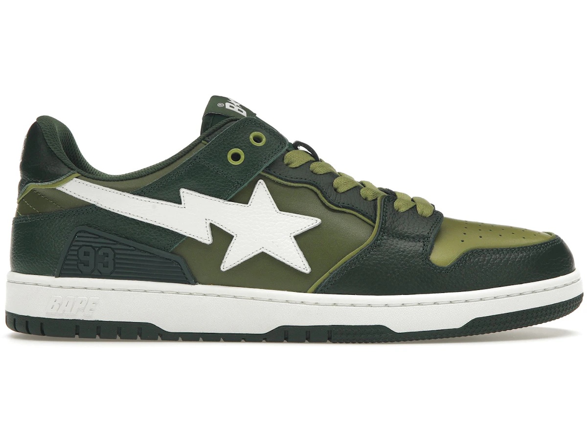Buy & Sell A Bathing Ape Bape SK8 Sta Green White | SASOM