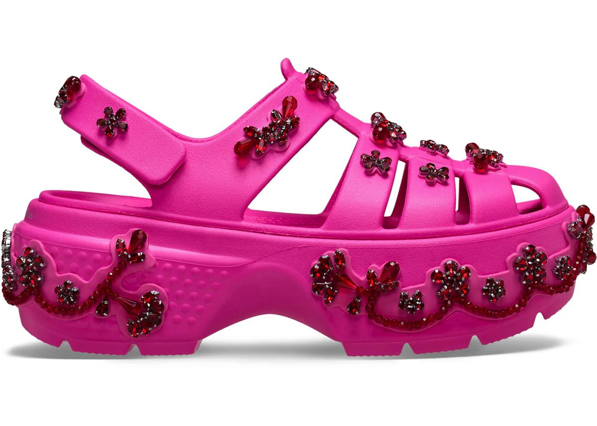 SASOM | รองเท้า Crocs Stomp Fisherman Clog Simone Rocha Electric Pink ...