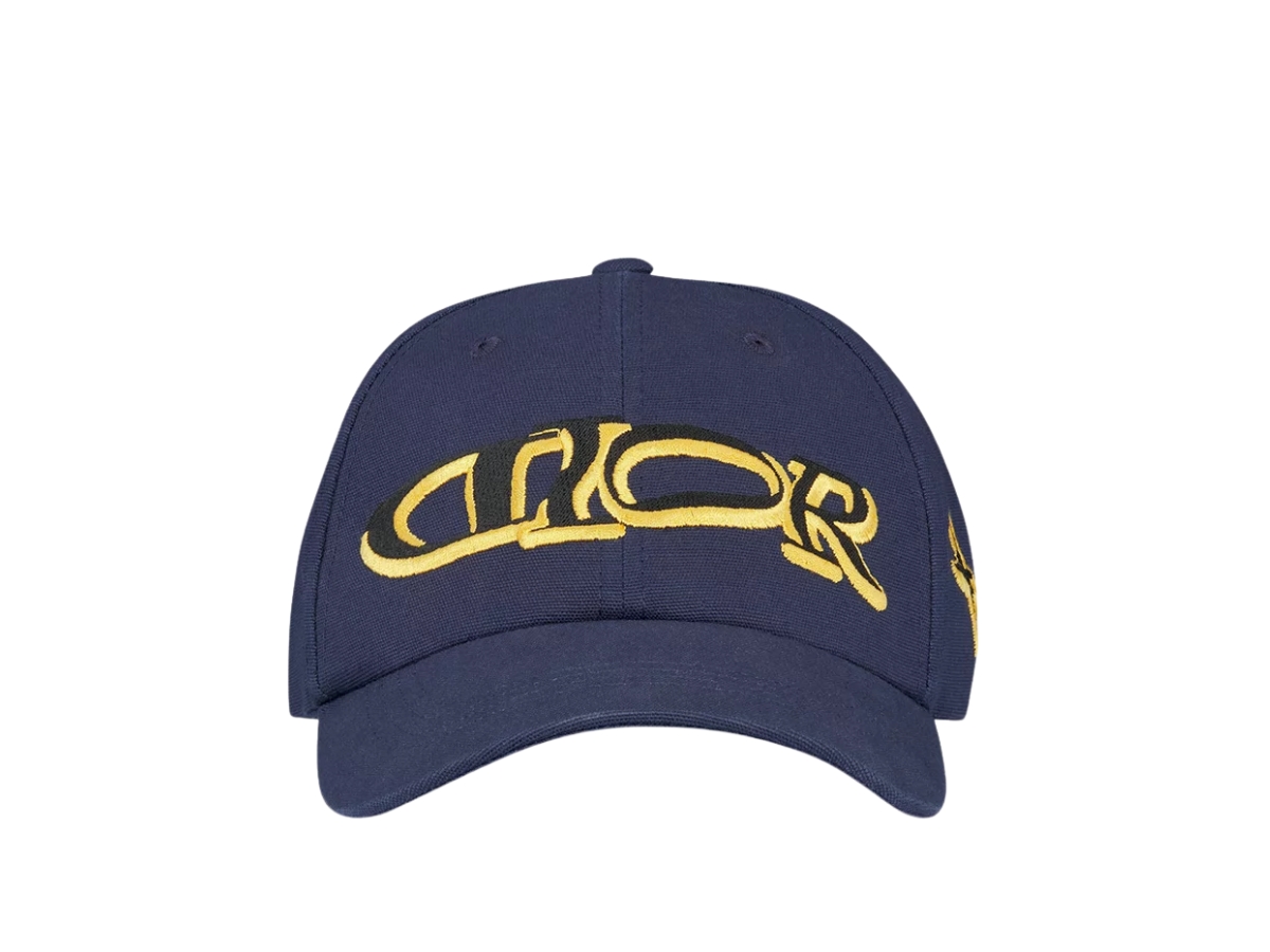 Dior And Lewis Hamilton Cap Navy Blue Cotton | ของแท้