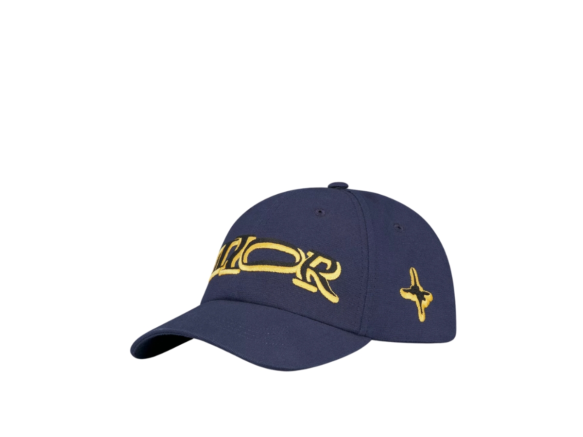 Dior And Lewis Hamilton Cap Navy Blue Cotton | ของแท้