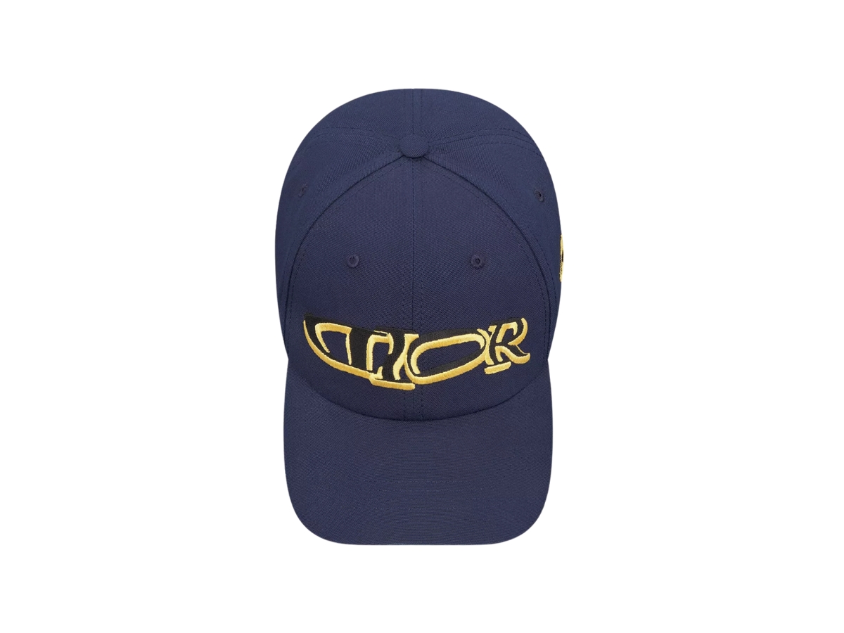 Dior And Lewis Hamilton Cap Navy Blue Cotton | ของแท้