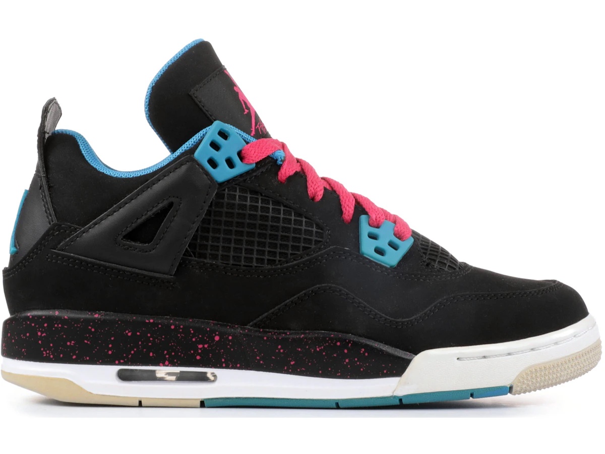 Jordan 4 Retro Black Vivid Pink Dynamic Blue (GS)