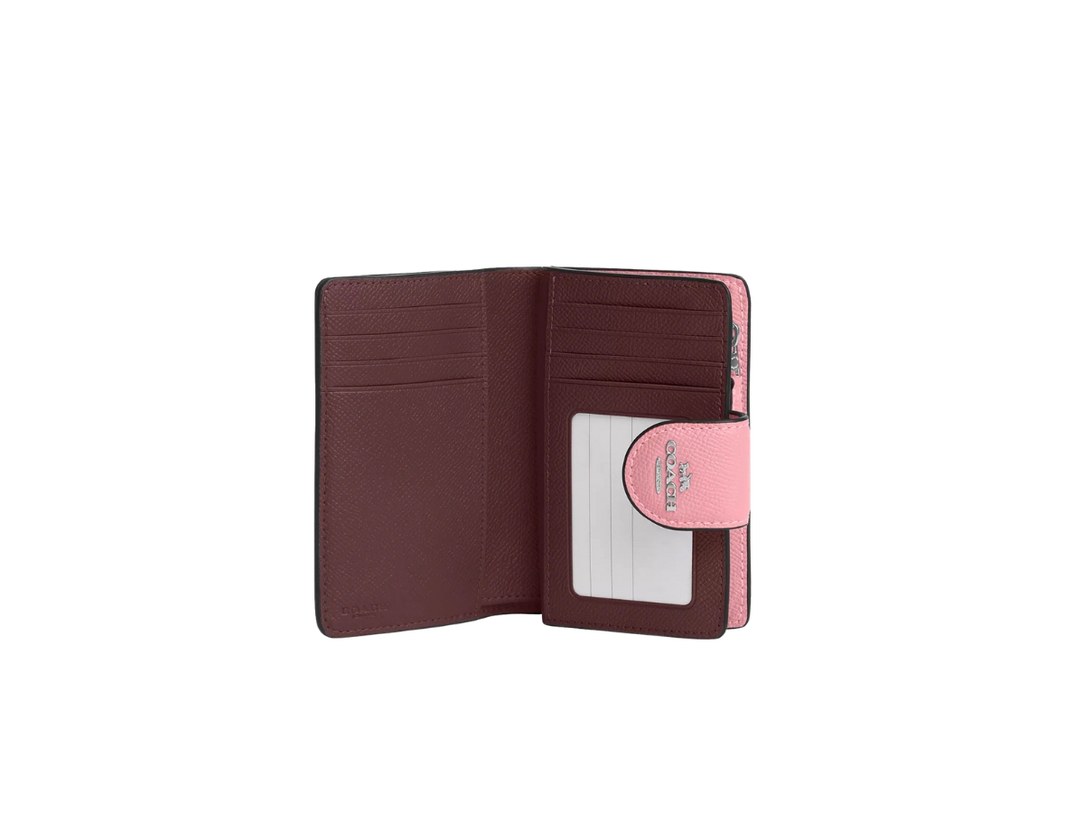 Coach Medium Corner Zip Wallet In Crossgrain Leather With Silver tone ...