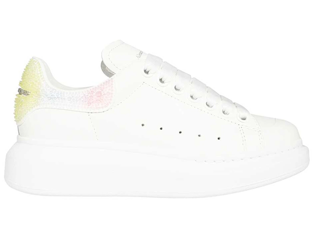 Alexander McQueen Oversized White Yellow Multi (Women's)