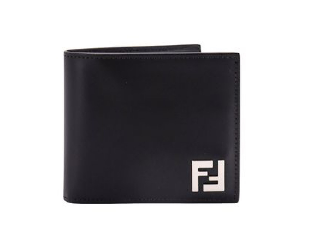 Fendi Fendi Ff Squared Bifold Walletblack Leather | ของแท้