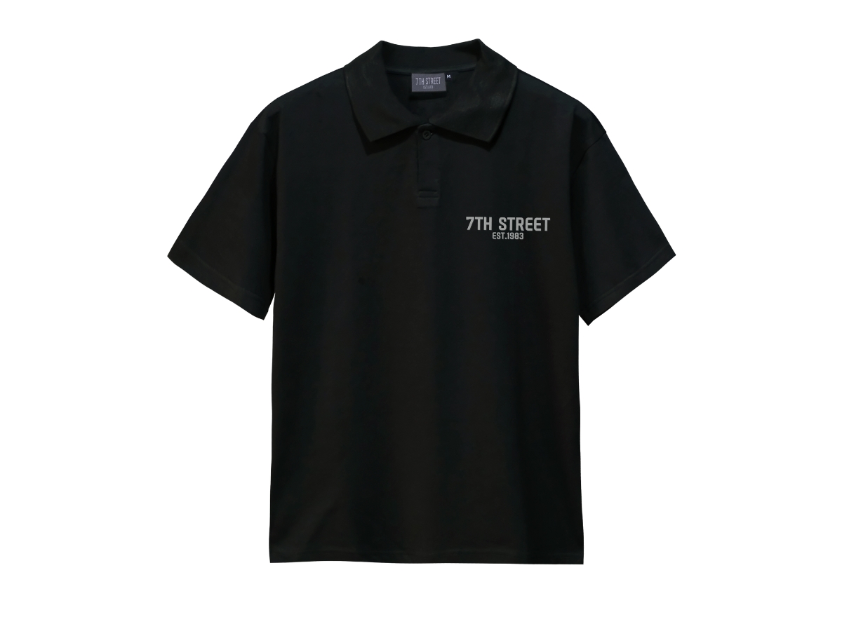7th Street PMNM Polo Shirt - Black Shop Authentic at SASOM