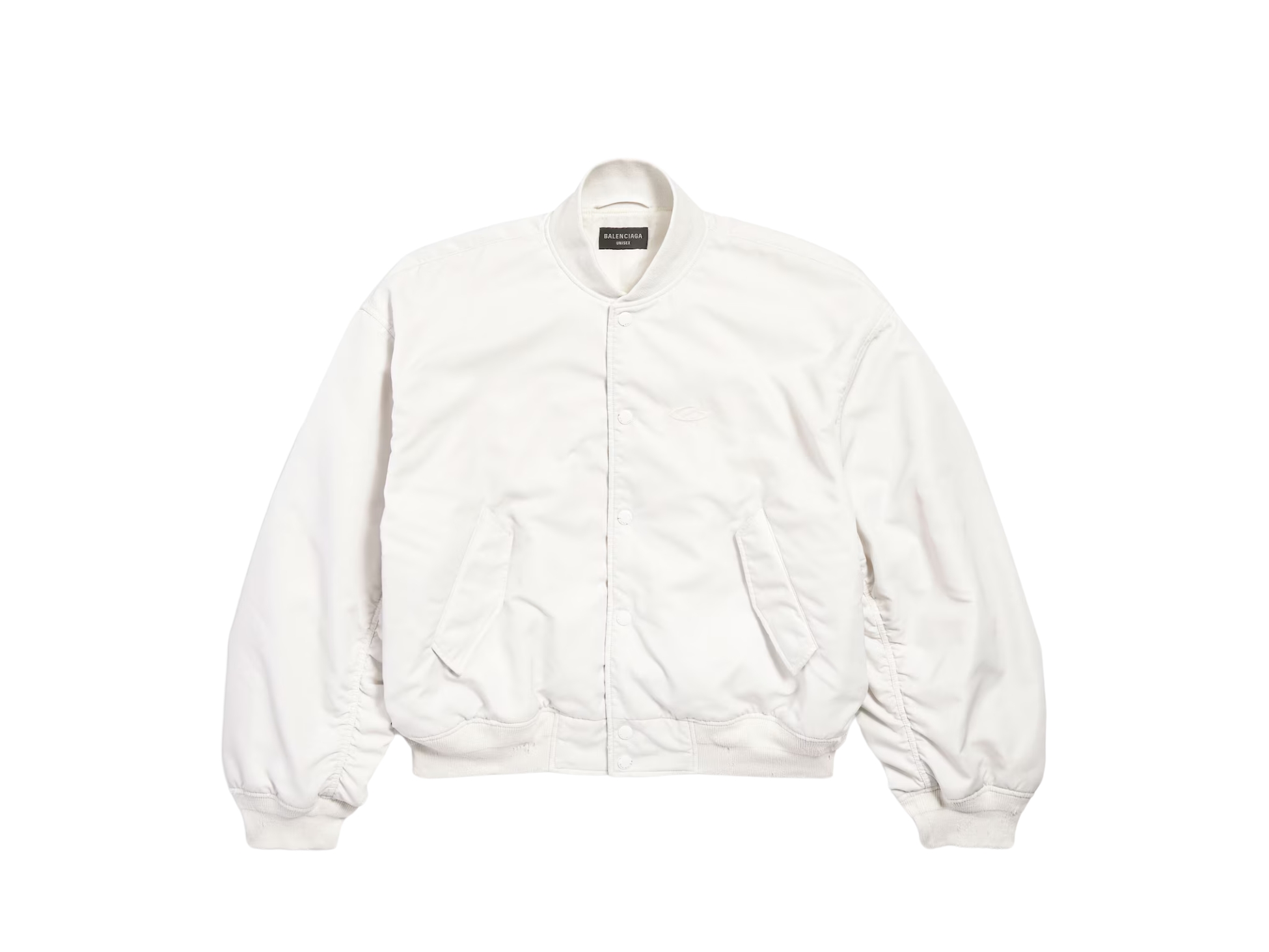 Buy Balenciaga Loop Sports Icon Varsity Jacket White | SASOM