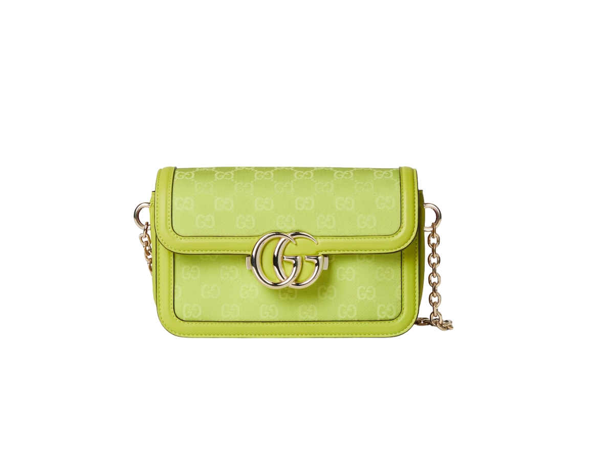 Gucci Go Small Shoulder Bag Spring Summer 2025 Bright Green