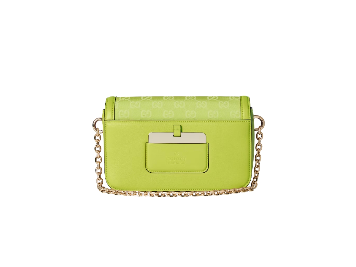 Gucci Go Small Shoulder Bag Spring Summer 2025 Bright Green