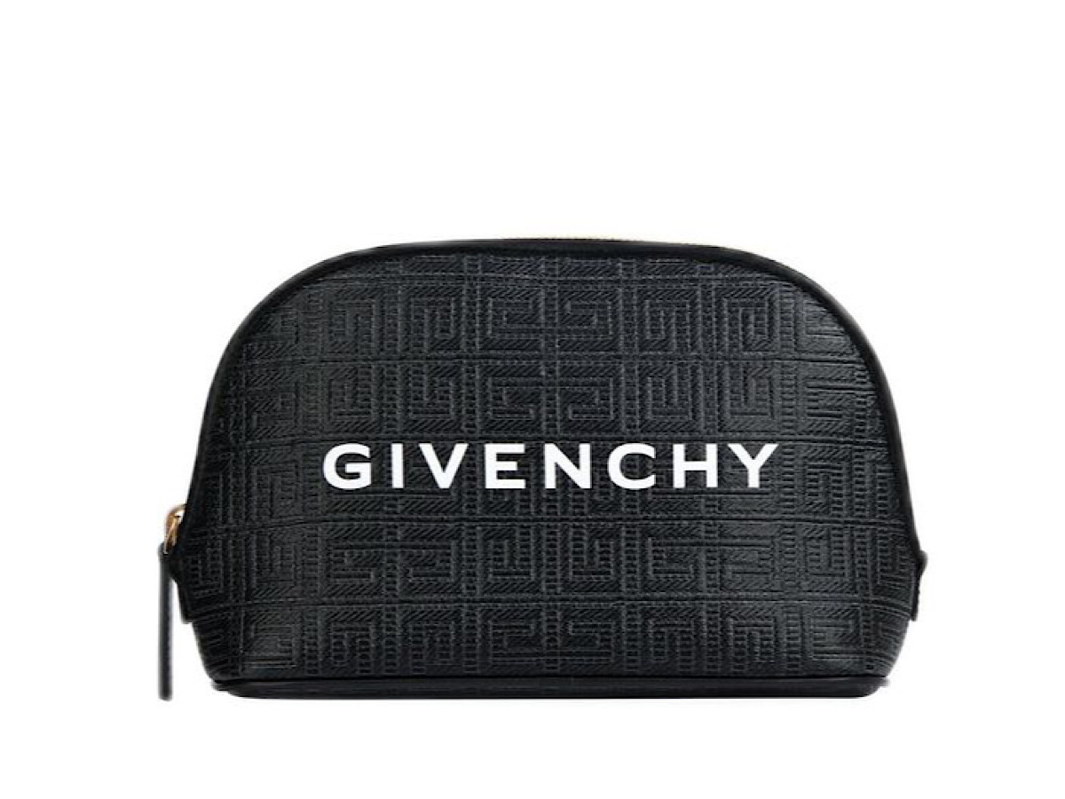 Givenchy Allover Logo Motif Wash Bagblack Cotton 74 Other Fibers 6 ...