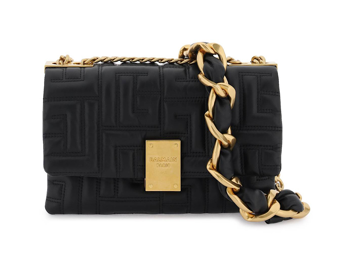 SASOM | bags Balmain Balmain 1945 Soft Quilted Leather Crossbody ...