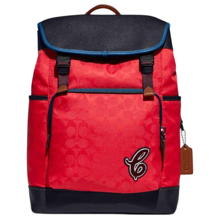 SASOM | กระเป๋า Coach League Recycled Jacquard Backpack Large Size Men ...