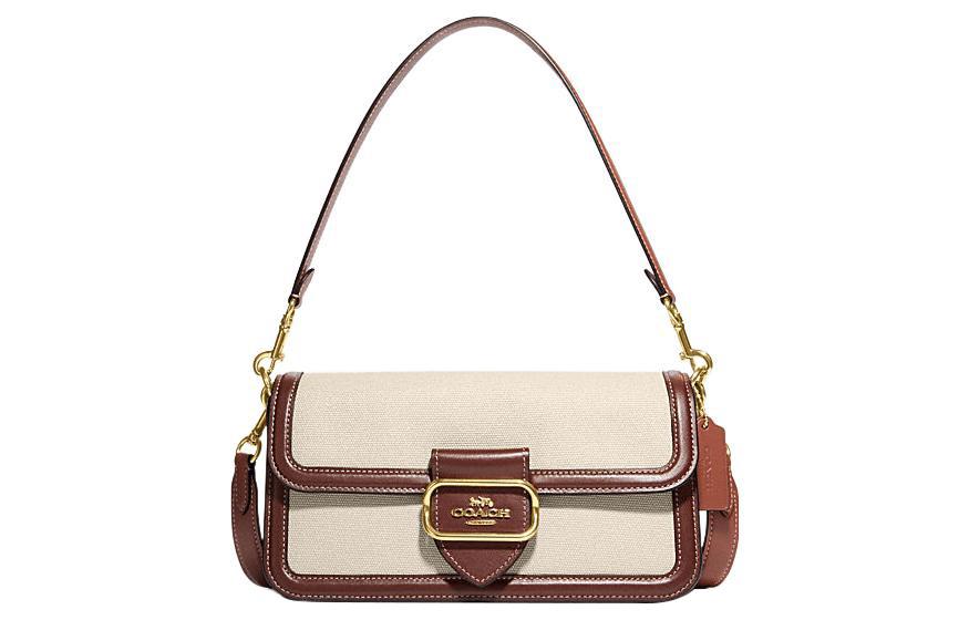 SASOM | กระเป๋า Coach Women's Morgan 27 Shoulder Bag Brown เช็คราคาล่าสุด