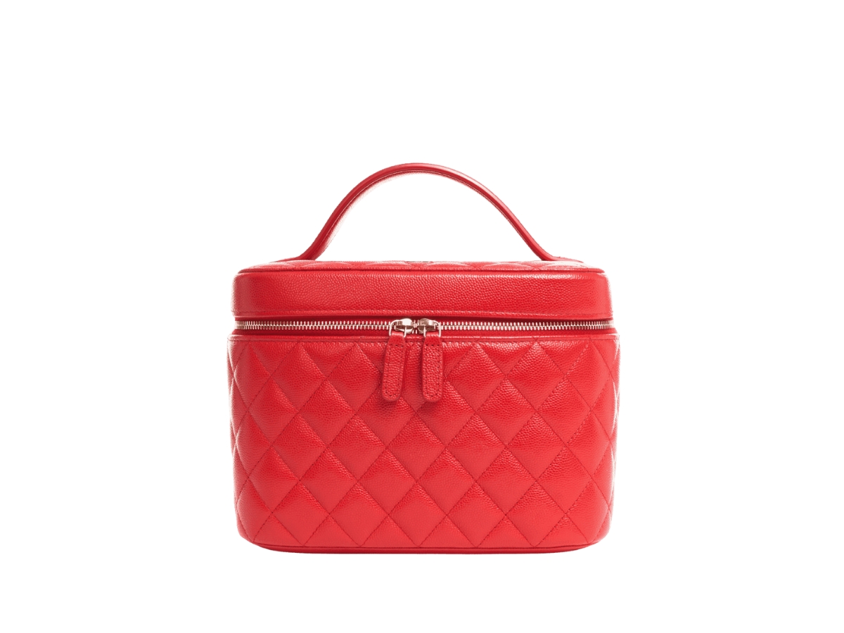 ช้อป Chanel Vanity Box Red Caviar Ghw Redของแท้ที่ SASOM