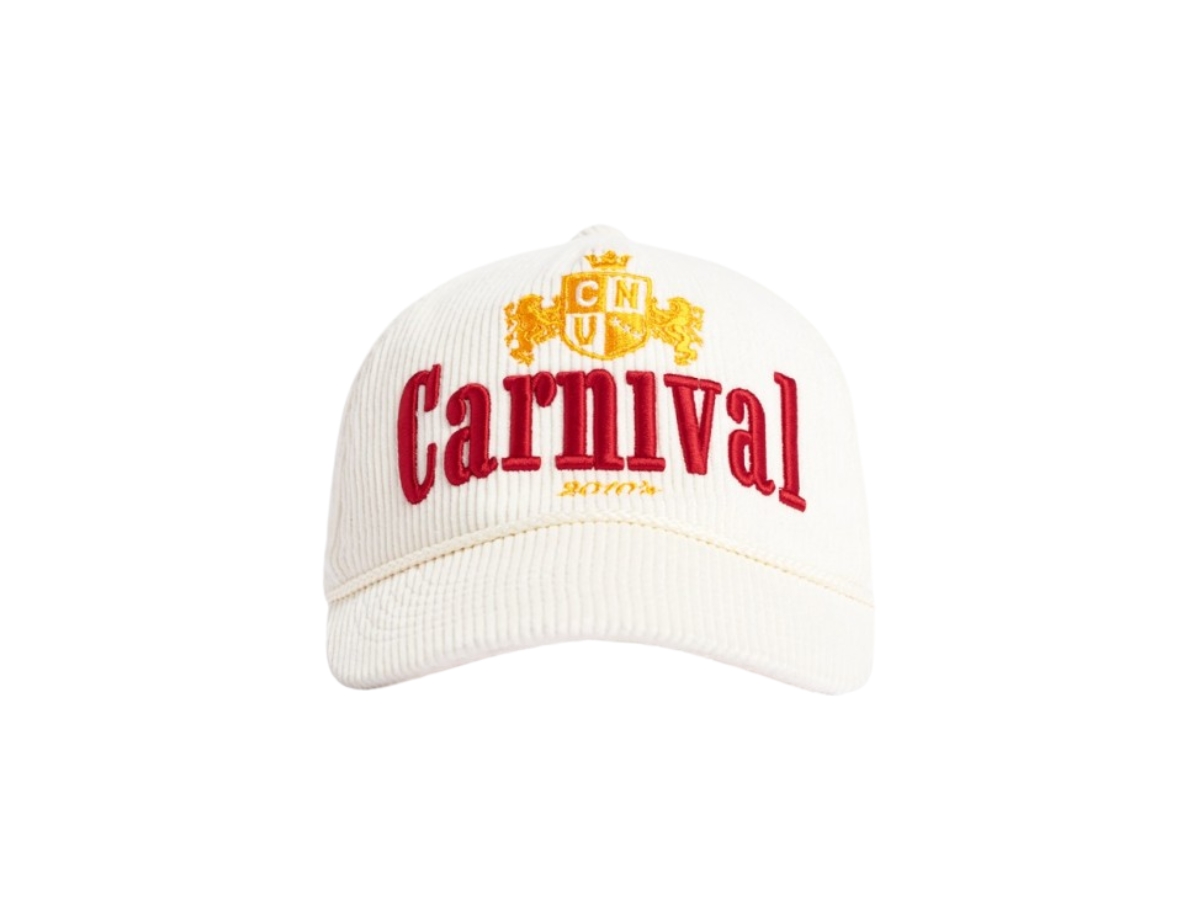 Buy Carnival Heraldry Corduroy Cap Offwhite (SS25) | SASOM
