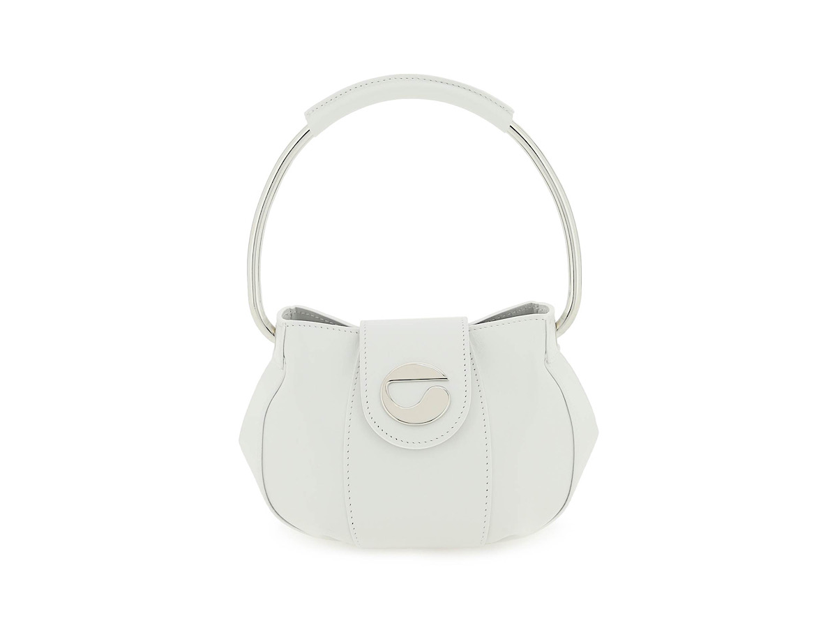 SASOM | bags Coperni Ring Pouch Handbagwhite Calf Leather Check the ...