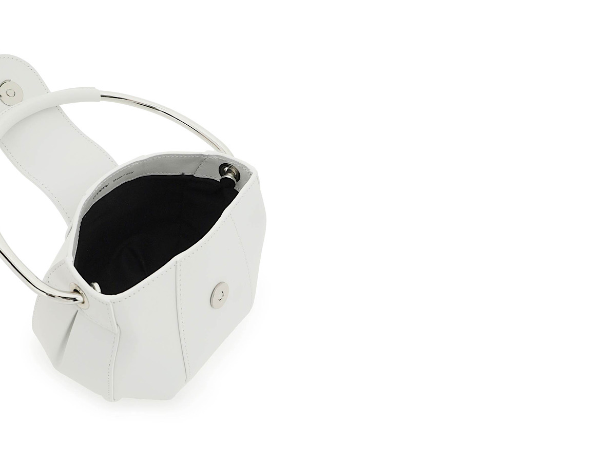 SASOM | bags Coperni Ring Pouch Handbagwhite Calf Leather Check the ...