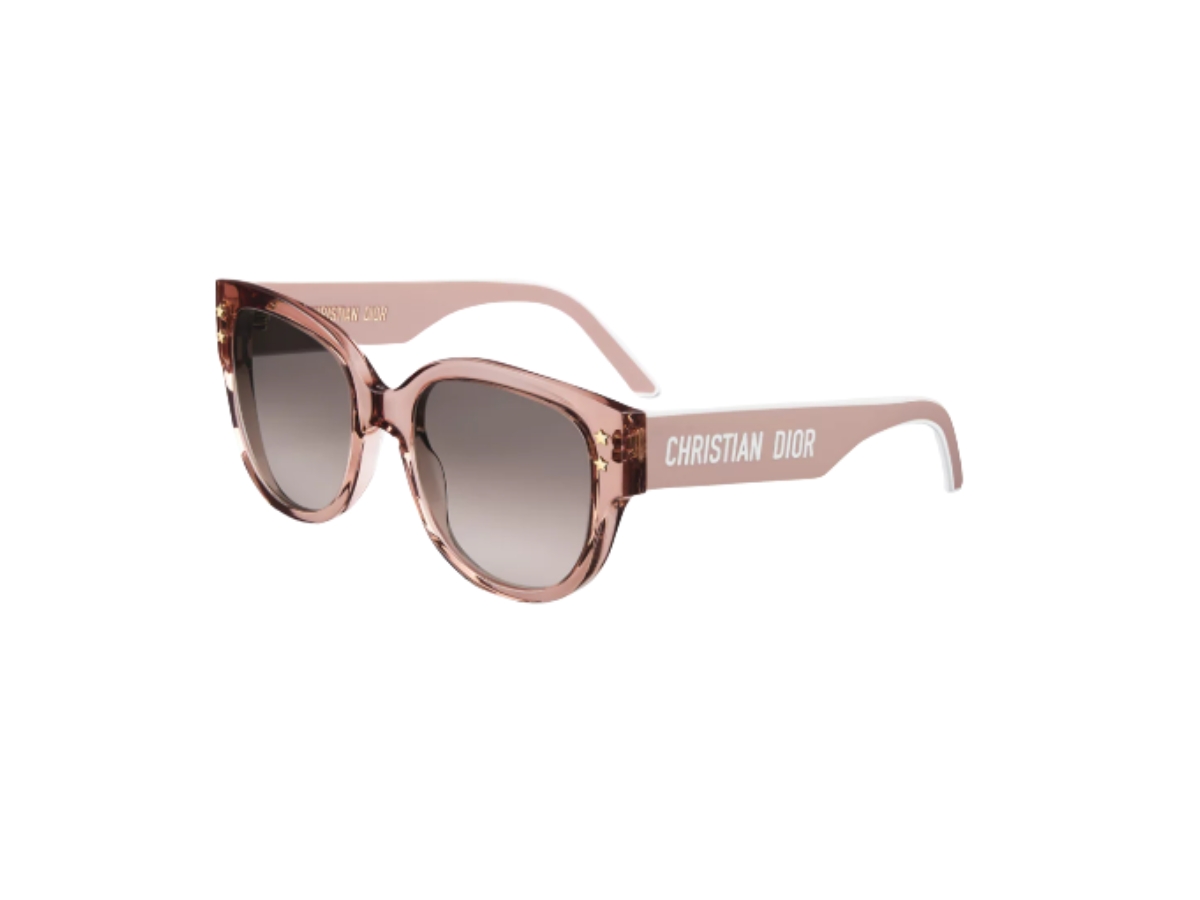 Dior Pacific B2I In Transparent Pink Acetate With Gradient Lenses From ...