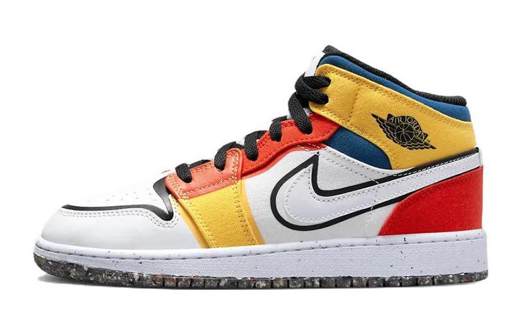 SASOM | shoes Jordan 1 Mid Multi Color Canvas GS Check the latest price ...