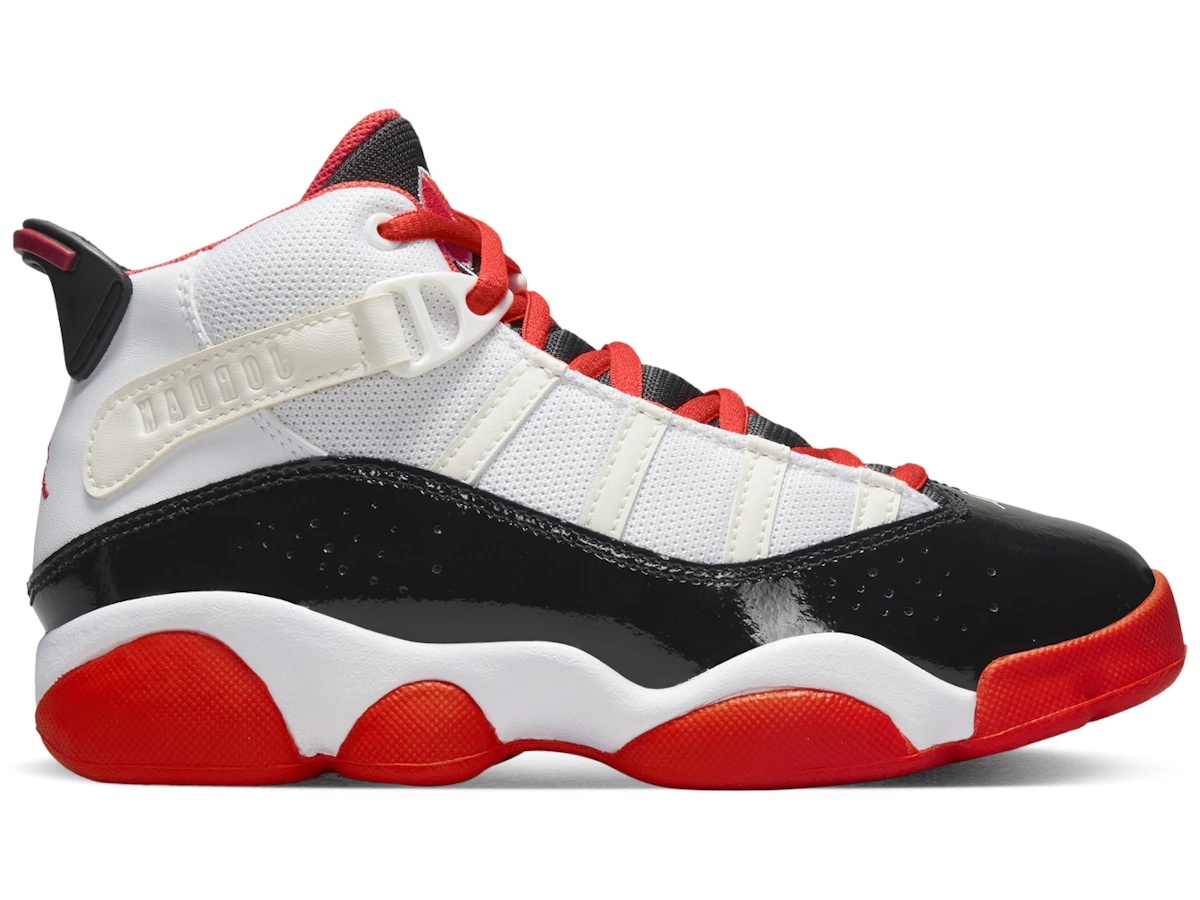 Jordan 6 Rings White Black Sail Team Orange (PS)