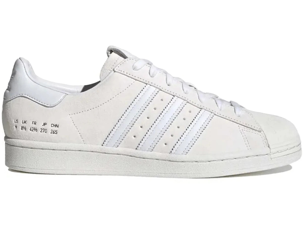 adidas Superstar Premium Size Tag Off White
