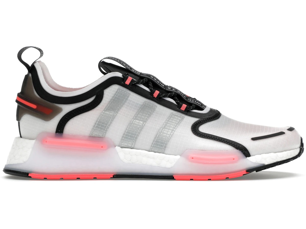 adidas NMD R1 V3 White Matte Silver Crimson