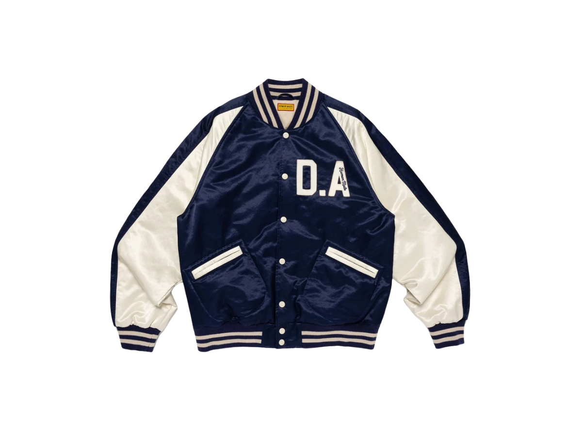 ช้อป Human Made Satin Stadium Jacket Navyของแท้ที่ SASOM