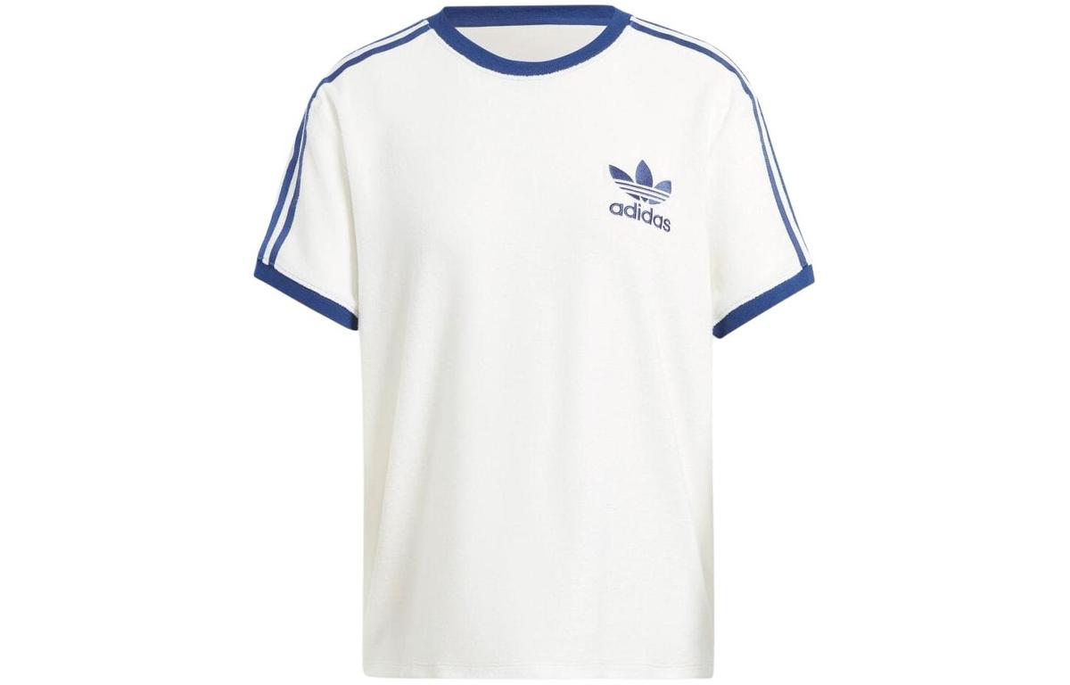 SASOM | apparel adidas originals Women's Terry 3 Stripes Tee White ...