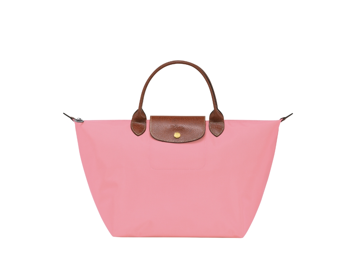 Longchamp Le Pliage Original M Handbag In Recycled Canvas With Gold ...