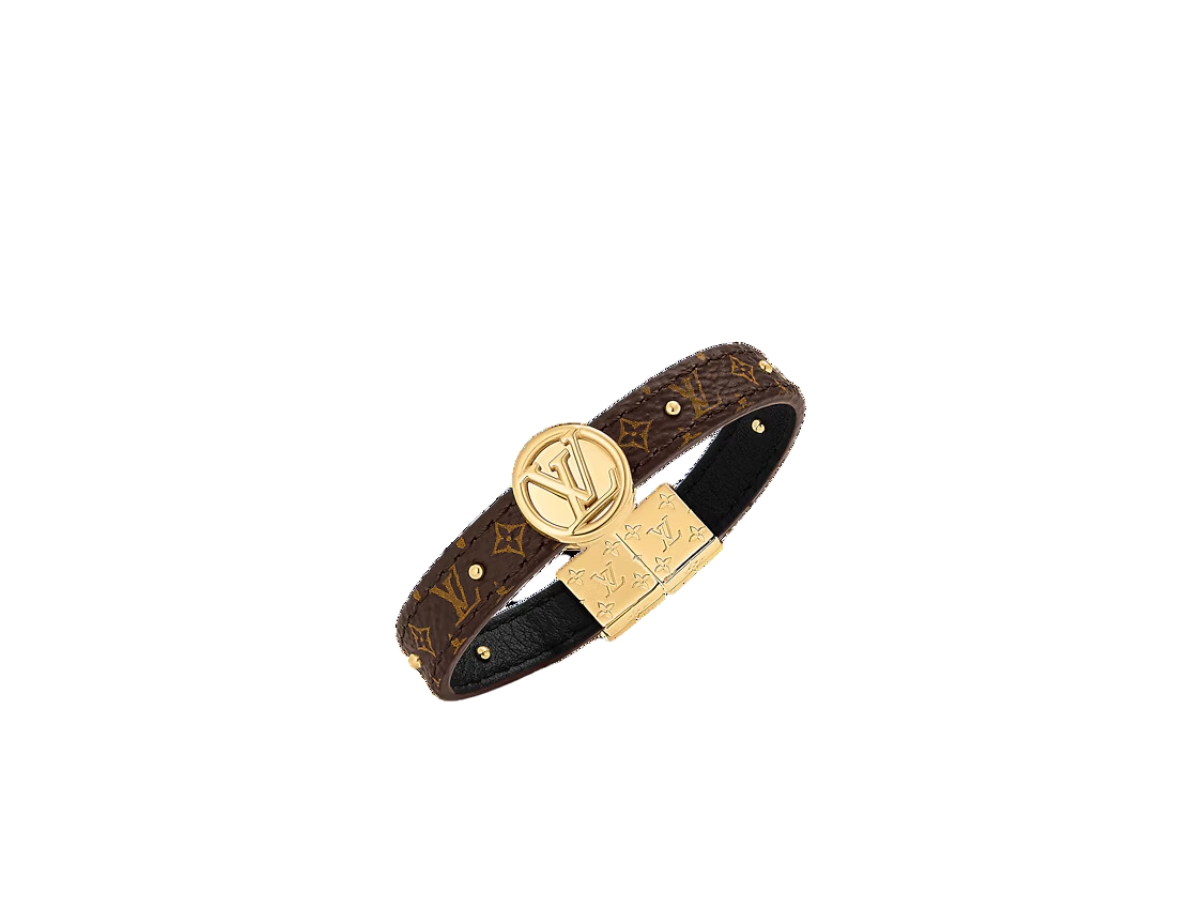 Louis Vuitton LV Circle Reversible Bracelet In Monogram Noir
