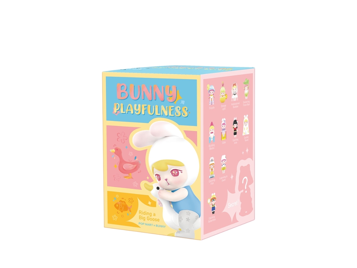 (เช็คการ์ด) Pop Mart Catching Fish Bunny Playfulness Series
