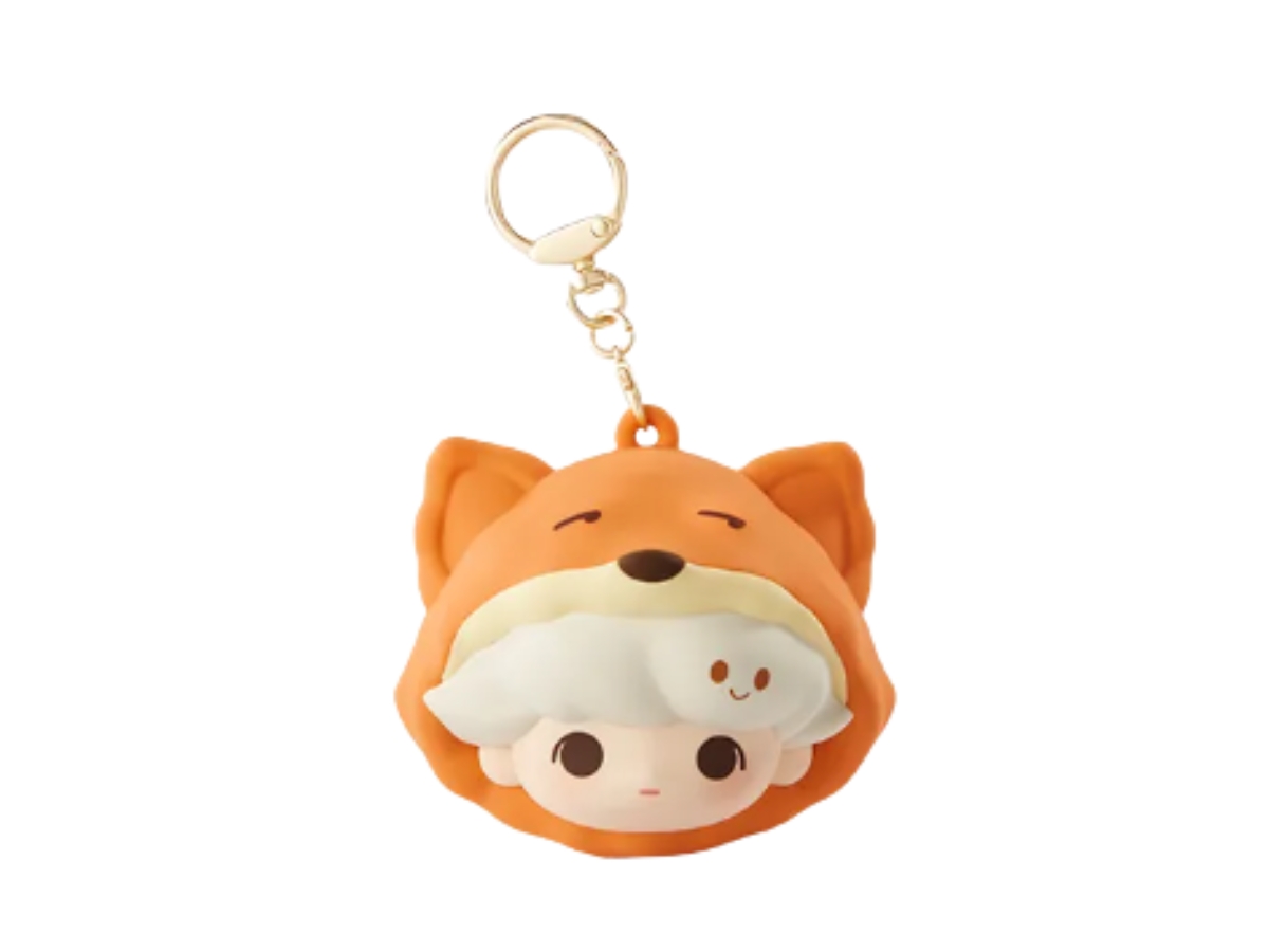 (เช็คการ์ด) Pop Mart Dimoo Fox Pop Bean Pajama Party Earphone Bag