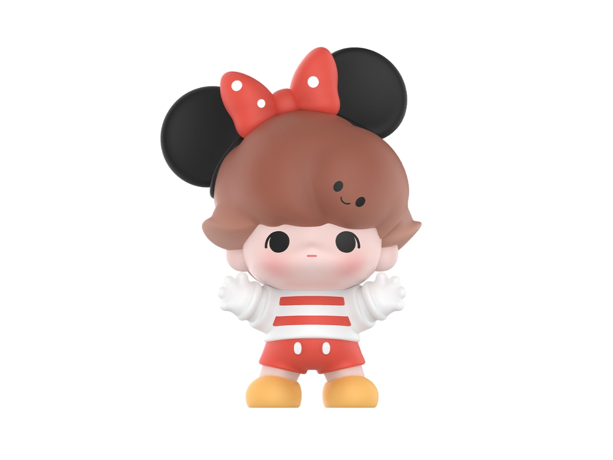 (เช็คการ์ด) Pop Mart Minnie Mouse Pop Bean Dimoo World × Disney Classic ...
