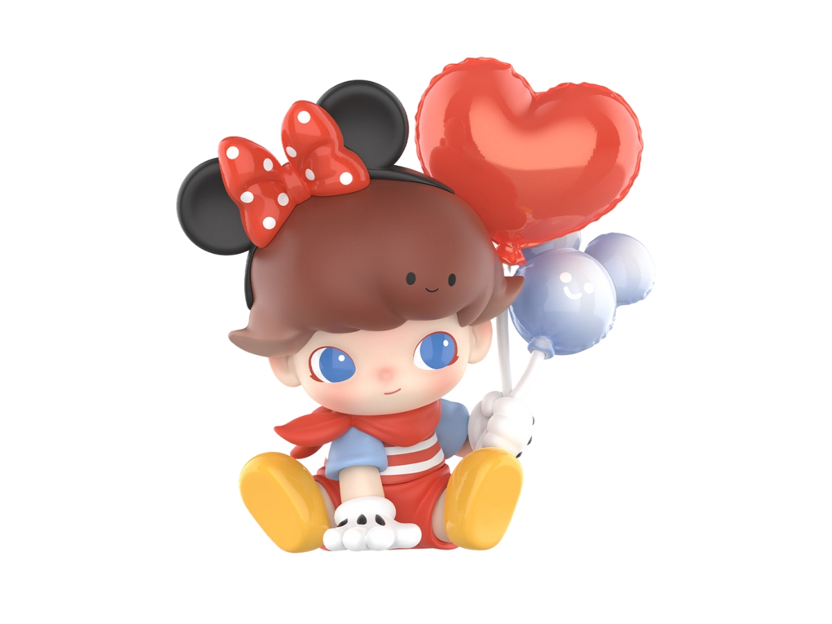 (เช็คการ์ด) Pop Mart Minnie's Balloon Dimoo World × Disney Series Figures