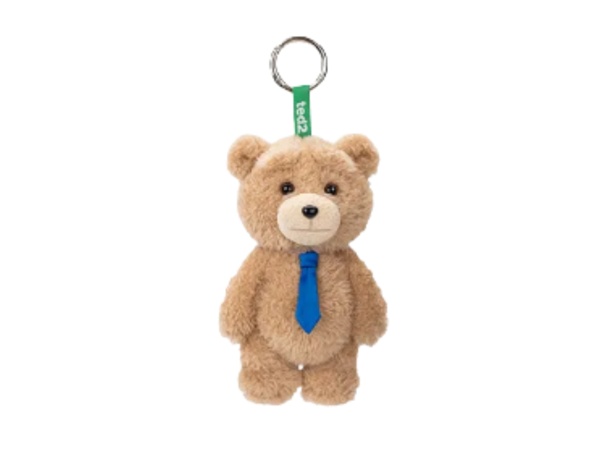 (เช็คการ์ด) Pop Mart Necktie Bear Ted2 Teddy Bear Action Plush Pendant