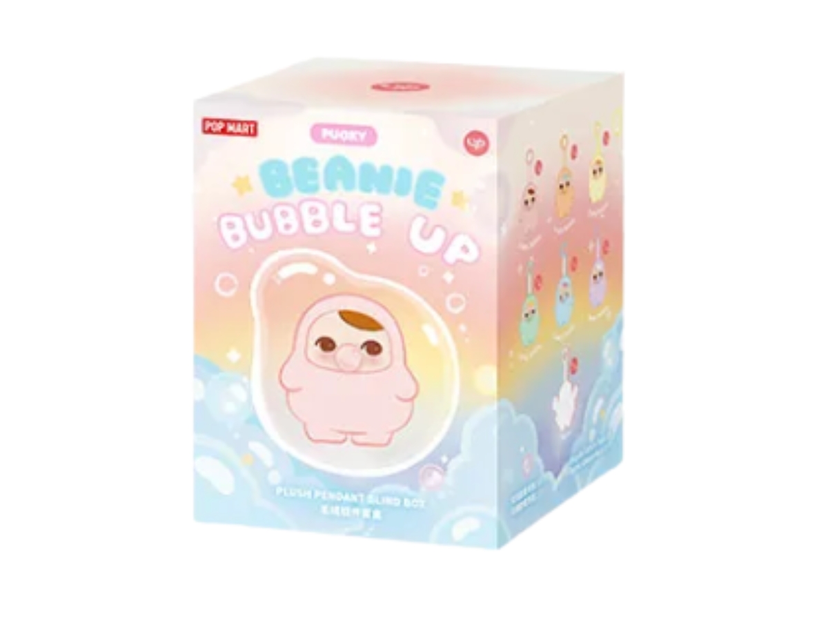 (เช็คการ์ด) Pop Mart Pretty Bubble Pucky Beanie Bubble Up Series-Plush ...
