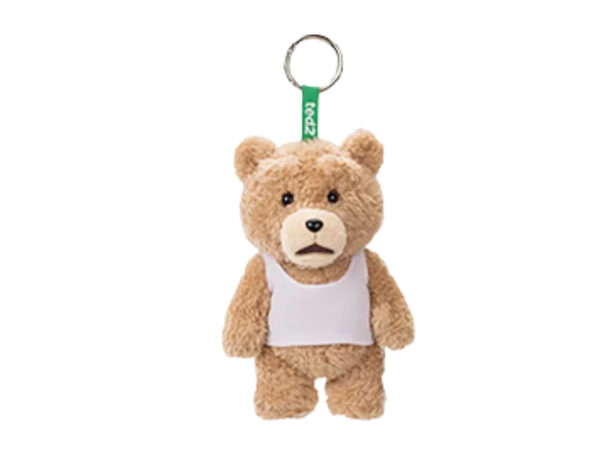 (เช็คการ์ด) Pop Mart Party Bear Ted2 Teddy Bear Action Plush Pendant