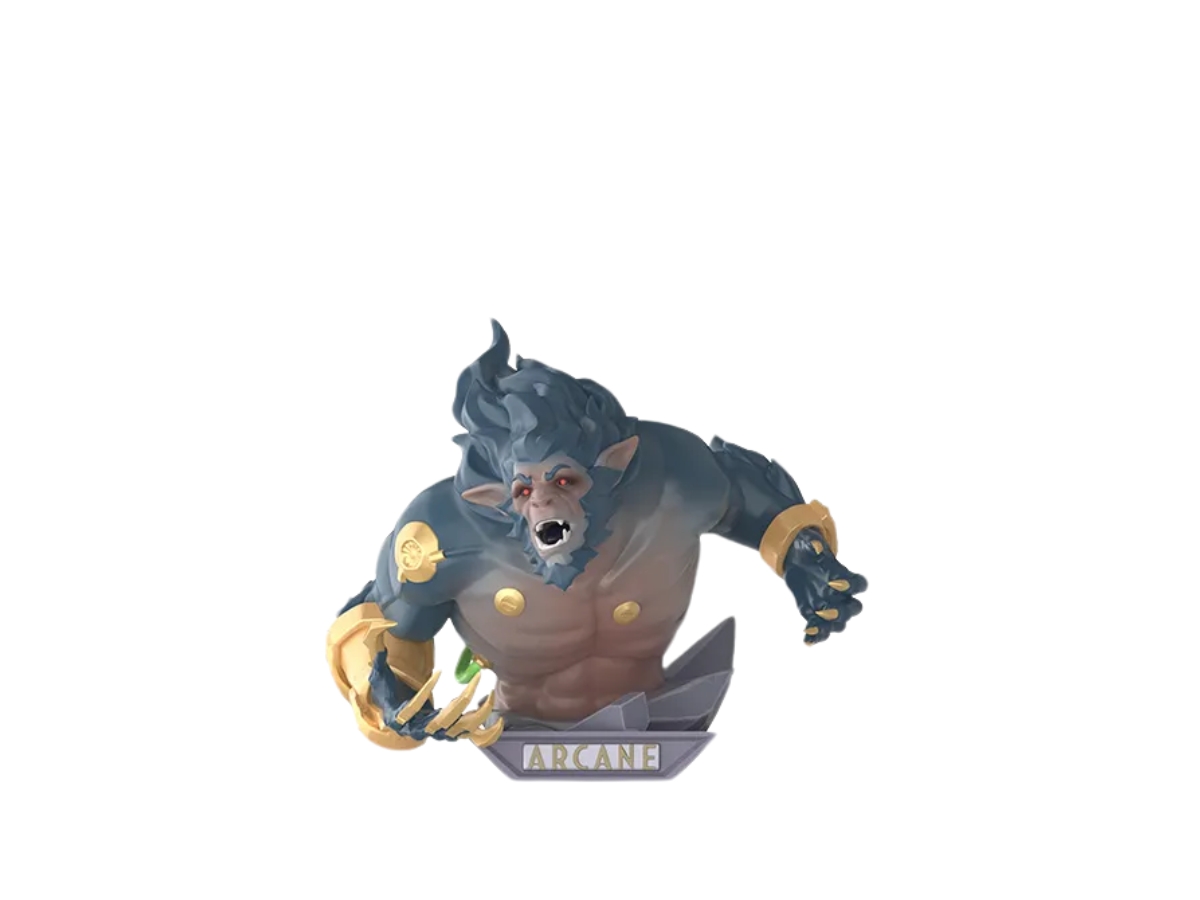 (เช็คการ์ด) Pop Mart Warwick League of Legends : Arcane Series Figures