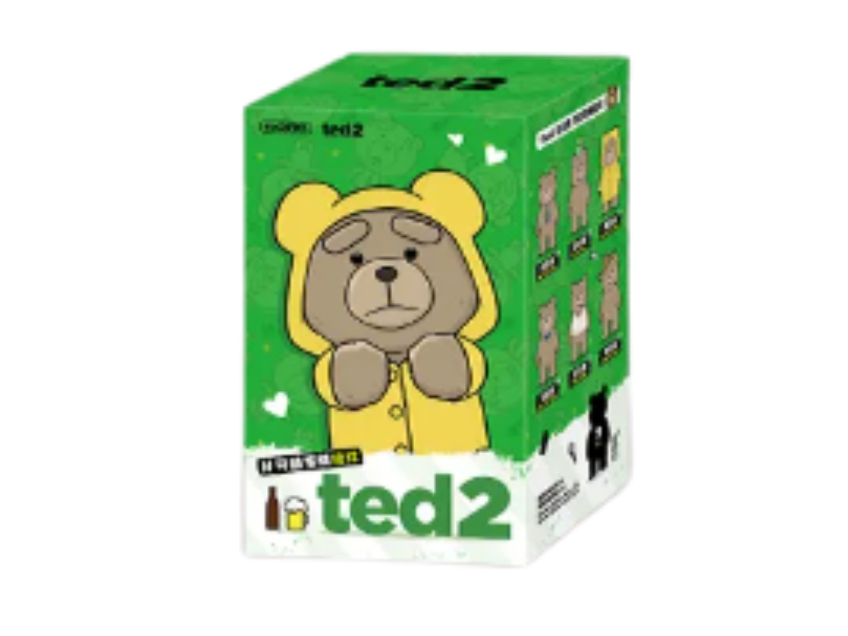 Pop Mart Ted2 Teddy Bear Action Plush Pendant Single Box