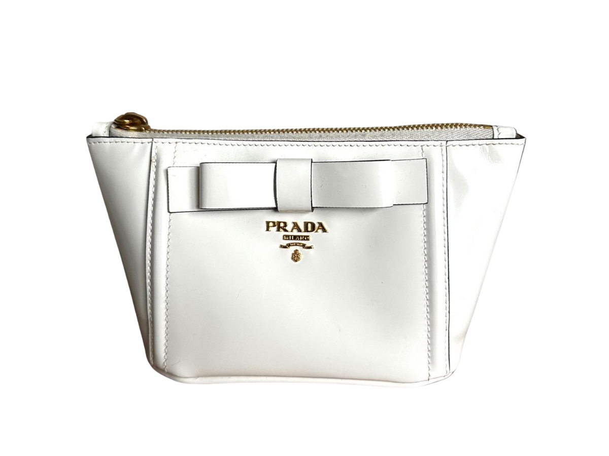 Prada MINI BAG White Shop Authentic at SASOM