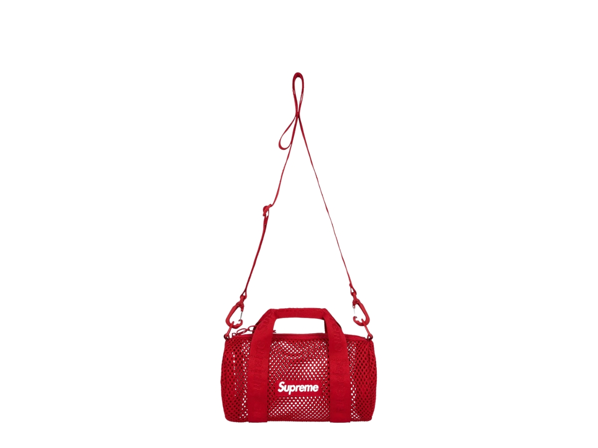Supreme Mesh Mini Duffle Bag Red Shop Authentic at SASOM