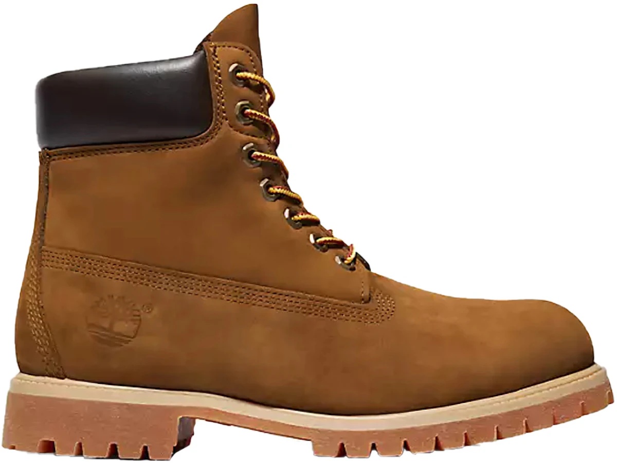 Timberland Premium 6 Inch Lace Up Waterproof Dark Wheat Nubuck